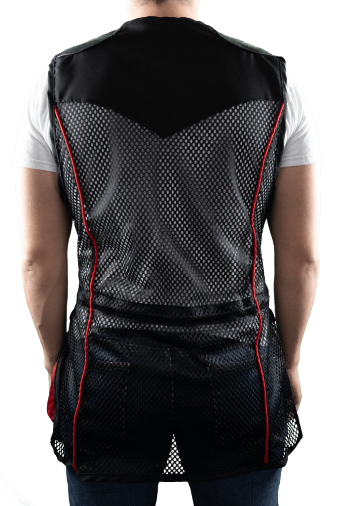 Black with a touch of Red Vest - Shoot the Moon